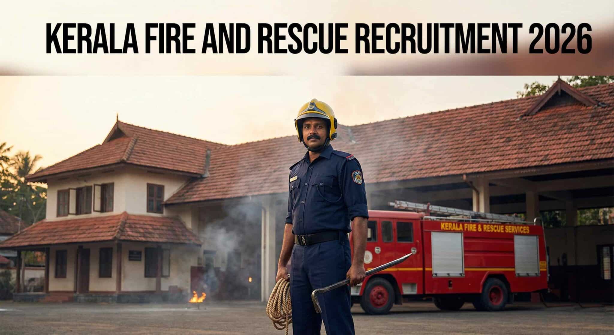 Kerala Fire and Rescue Recruitment 2026: Powerful Opportunity for ...